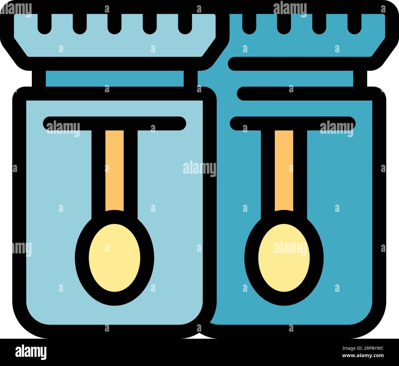 Bottle Amino Icon Outline Vector Chain Collagen Ozone Chemical Color