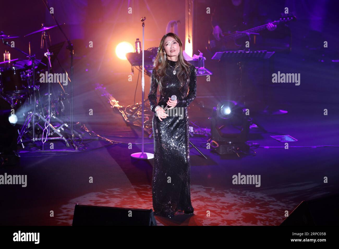 Japanese singer, actress and former idol Shizuka Kudo holds a concert ...