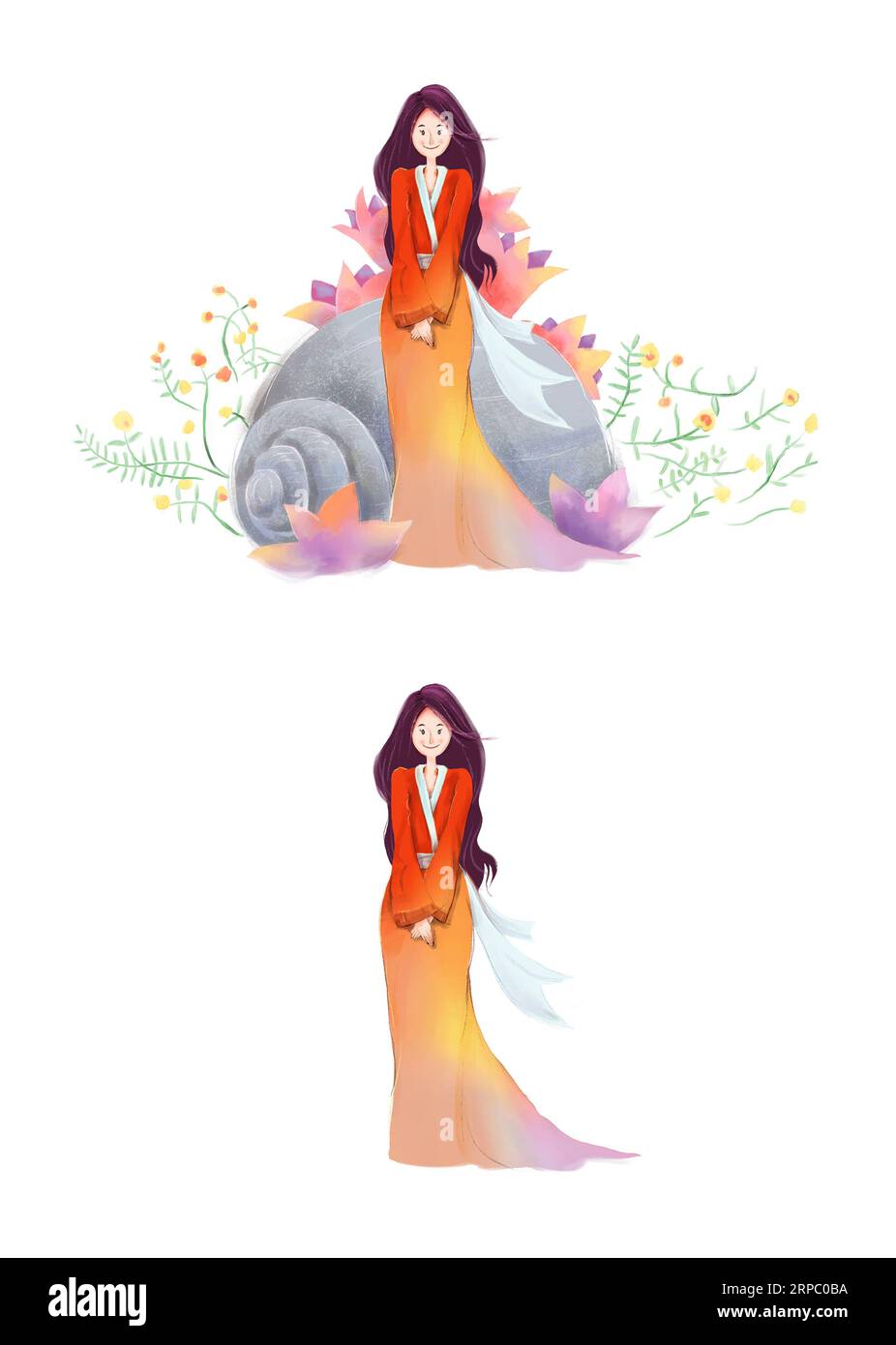 a fairy in traditional clothes Stock Photo - Alamy