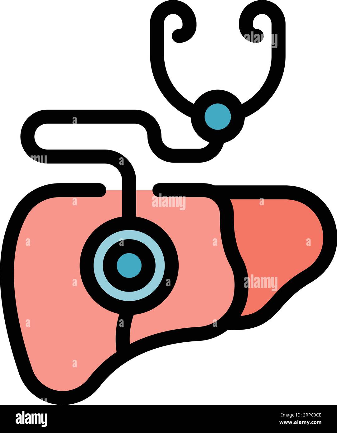 Enzymes organ icon outline vector. Amino peptide. Structure collagen ...