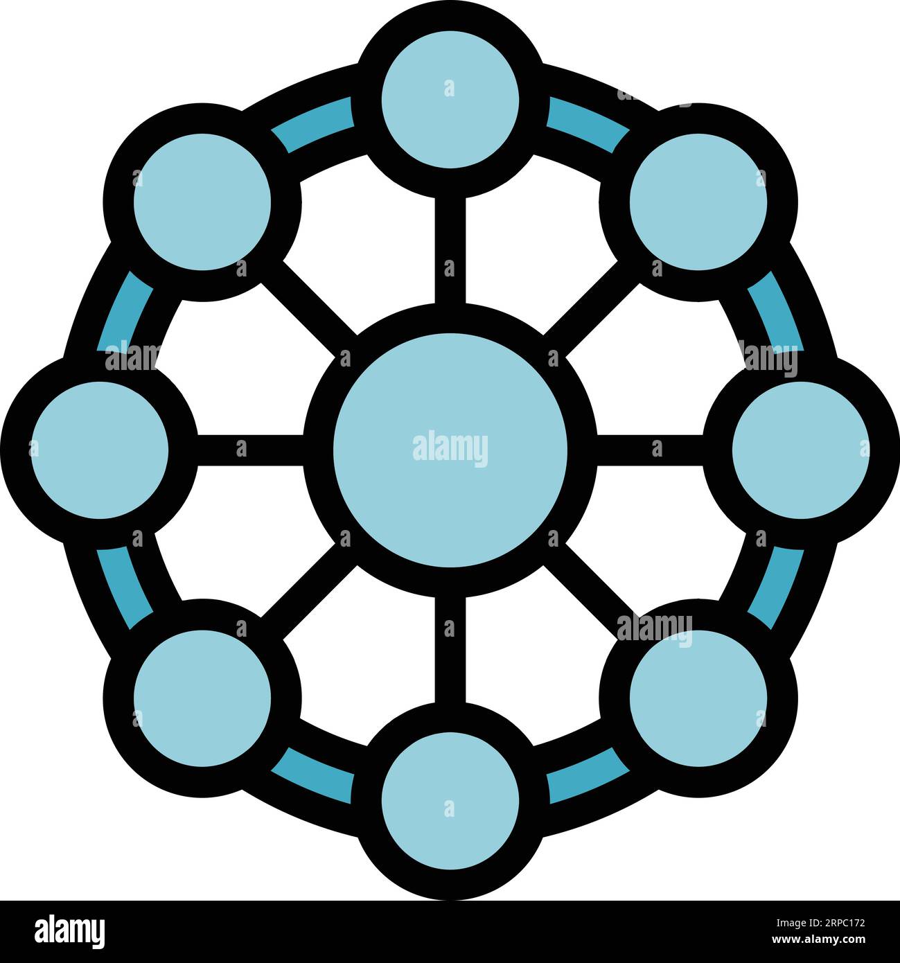 Acid hormone icon outline vector. Amino peptide. Structure ozone color ...