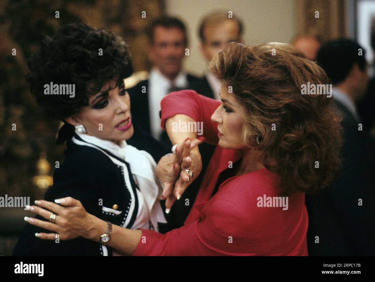 DYNASTY TV Series Joan Collins Linda Evans Stock Photo - Alamy
