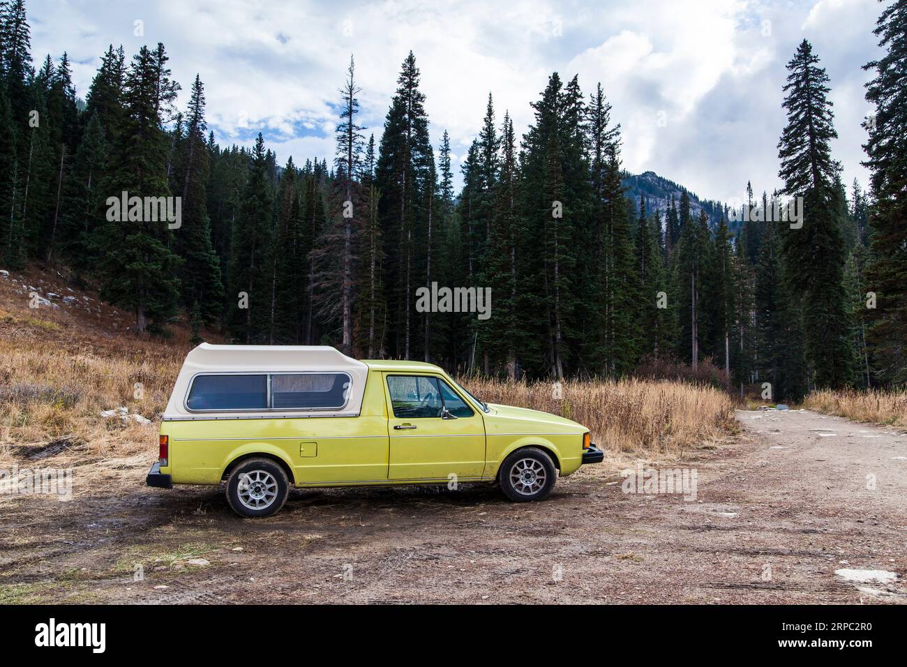 Yellow Pickup Truck Stock Photo - Alamy