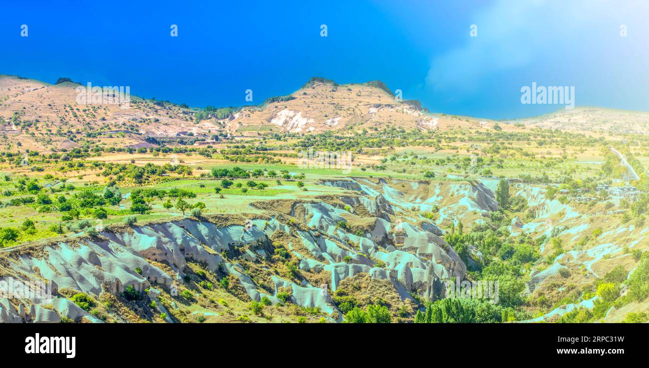 The Bizarre rock formations of volcanic Tuff and basalt on soft ...
