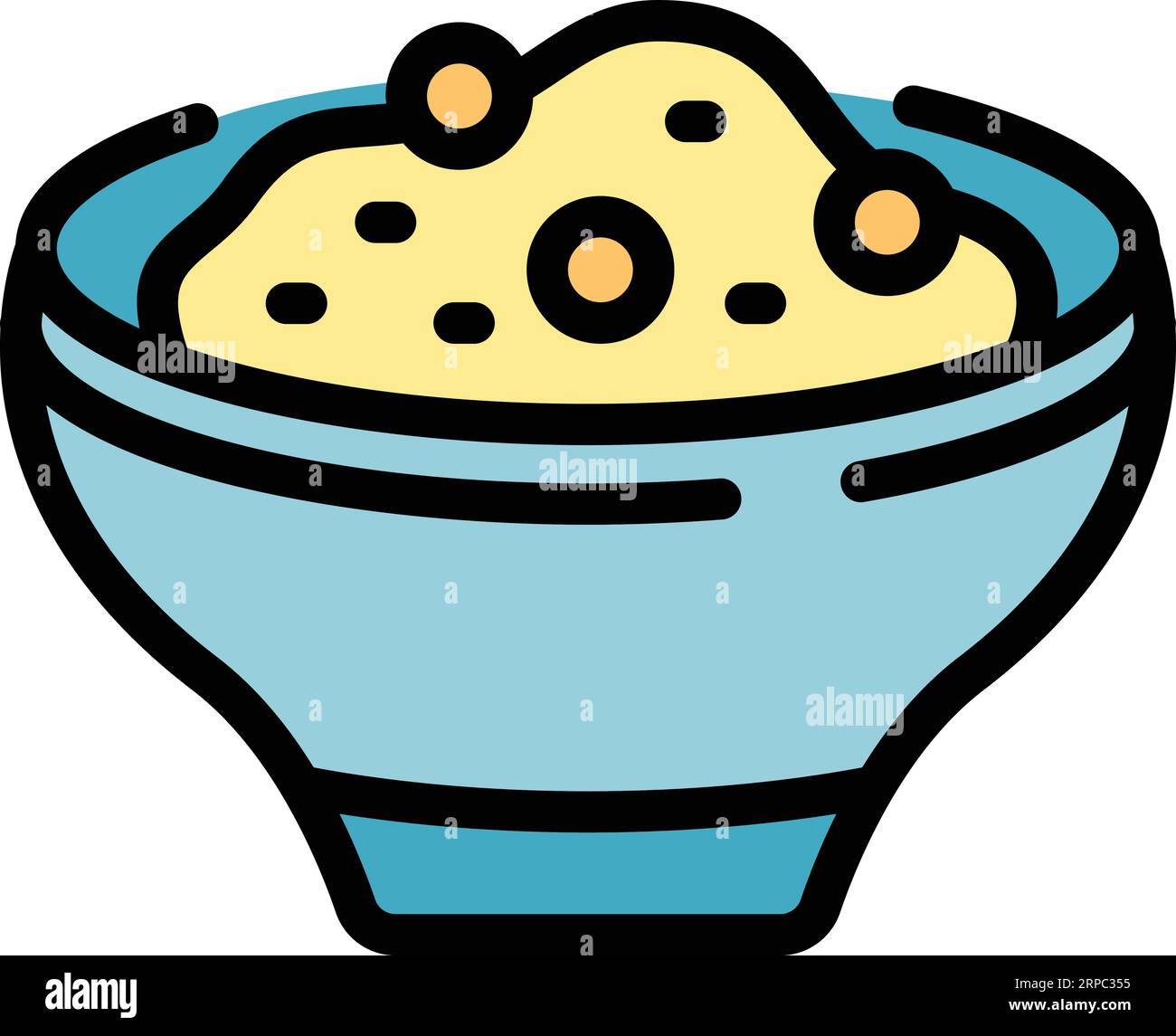 Hummus paste chickpea parsley Stock Vector Images - Alamy