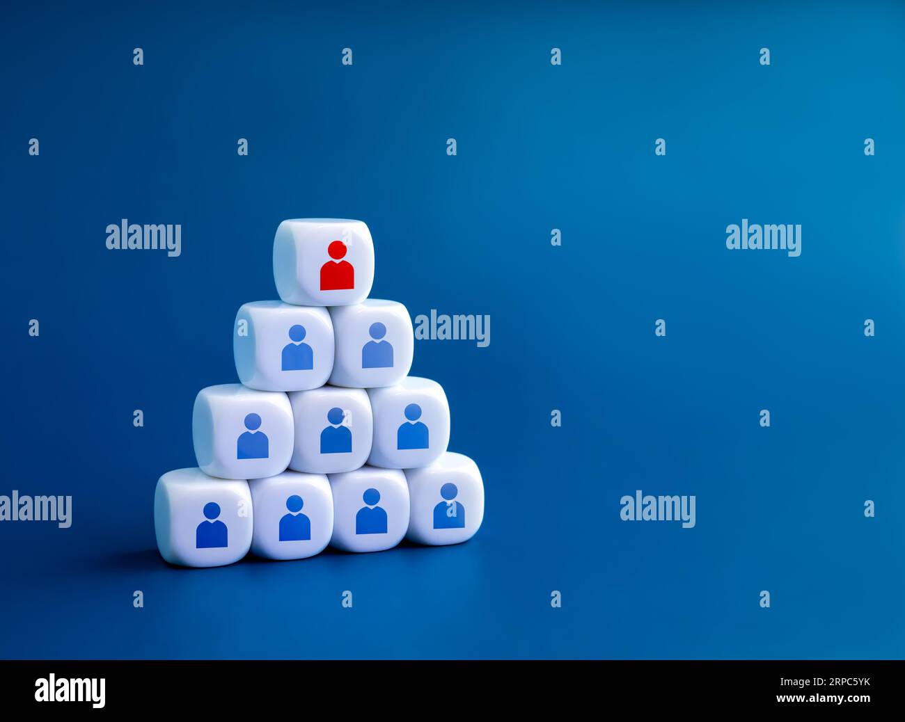 Leadership, leader, manager, followers, business team concepts. Red ...