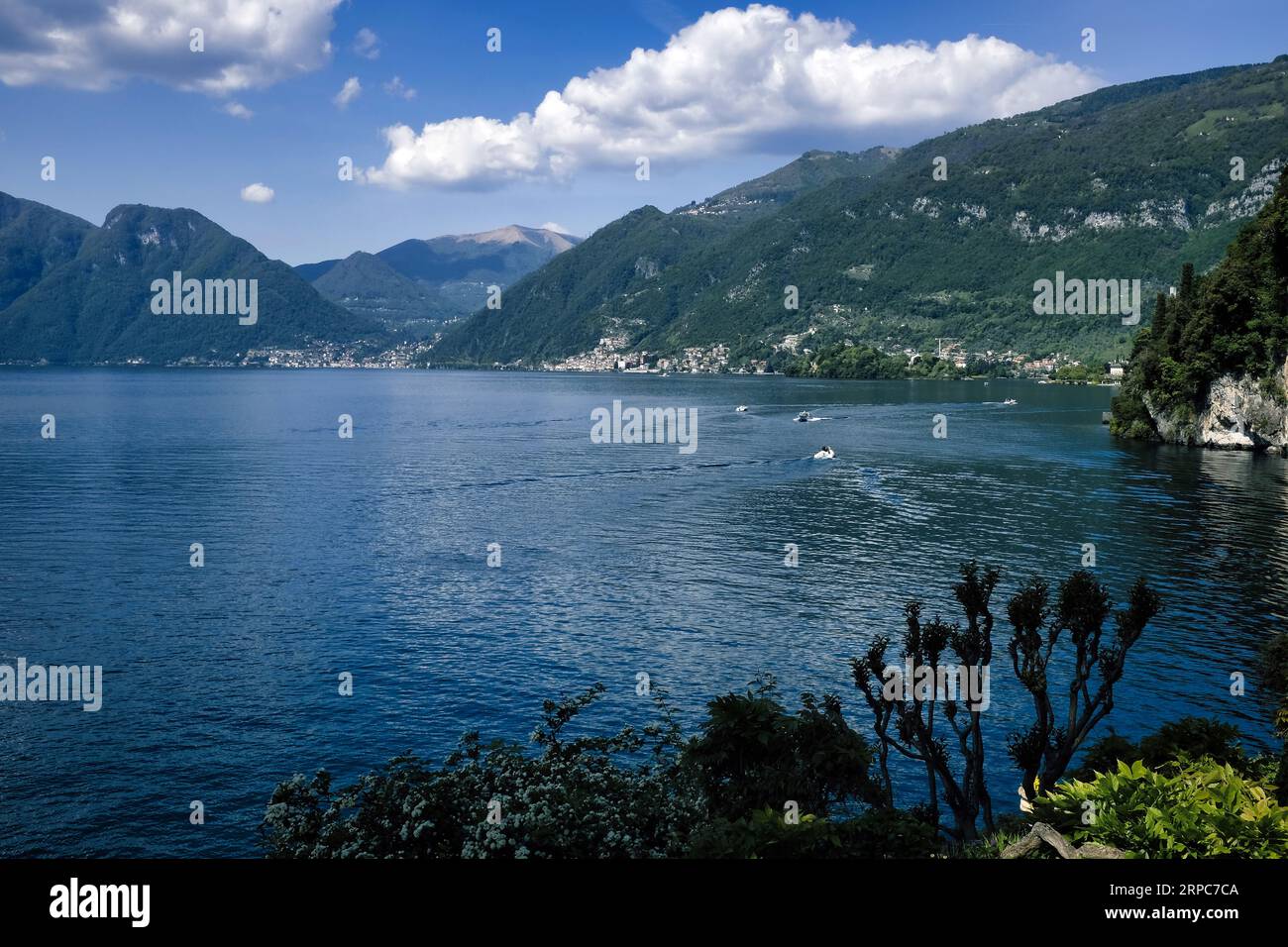 Panoramic view of lake como hi-res stock photography and images - Alamy