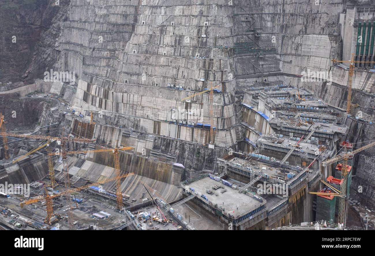 China baihetan dam hi-res stock photography and images - Alamy