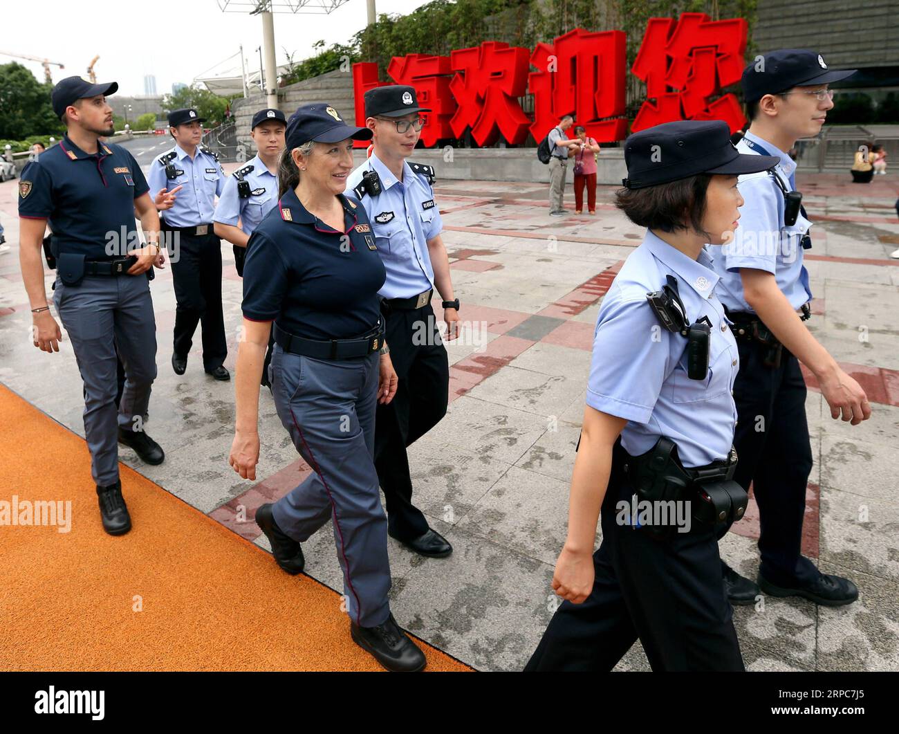Chinese police officers patrolling hi-res stock photography and images ...