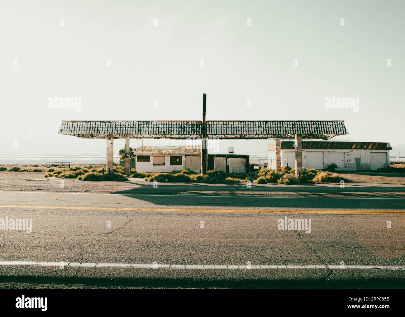 The Loneliness of Searles Valley Stock Photo - Alamy