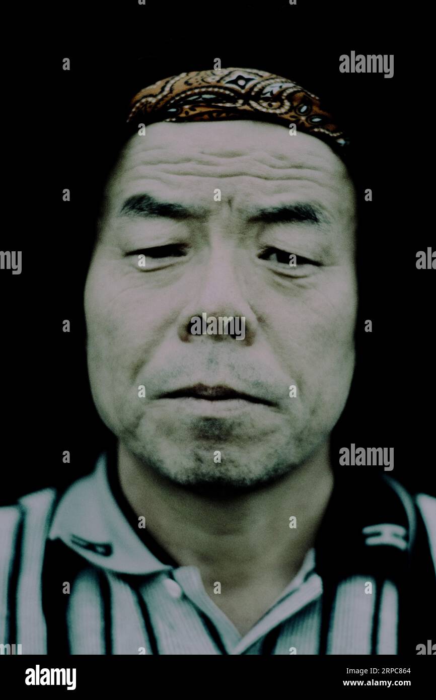 Portrait of a sushi chef in Japan Stock Photo - Alamy