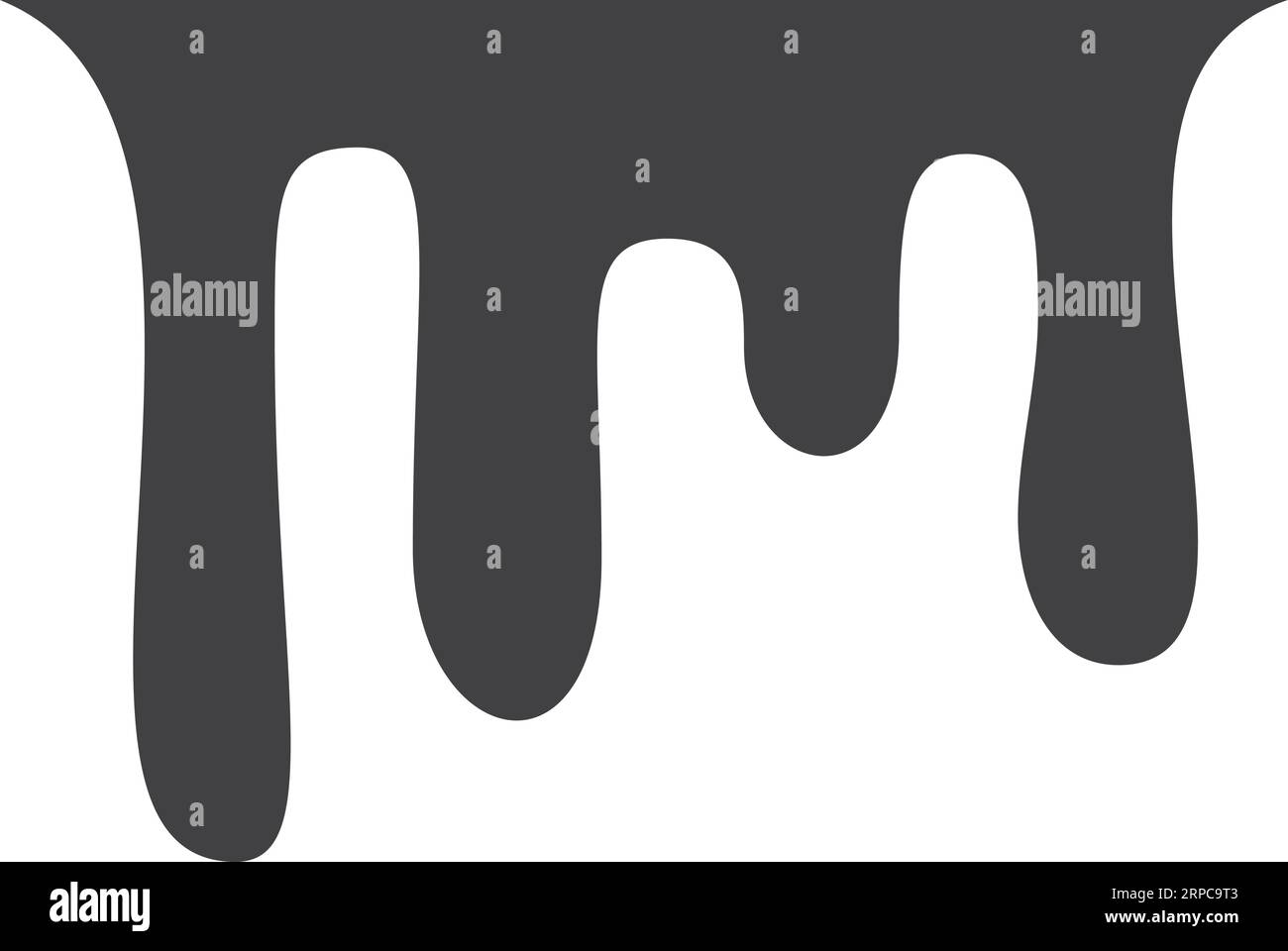 Black paint drops. Dripping liquid. Ink fluid Stock Vector Image & Art ...