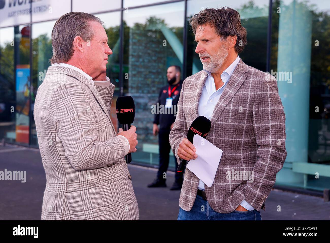 UTRECHT, NETHERLANDS - SEPTEMBER 3: Mario Been (ESPN) and Toine van ...