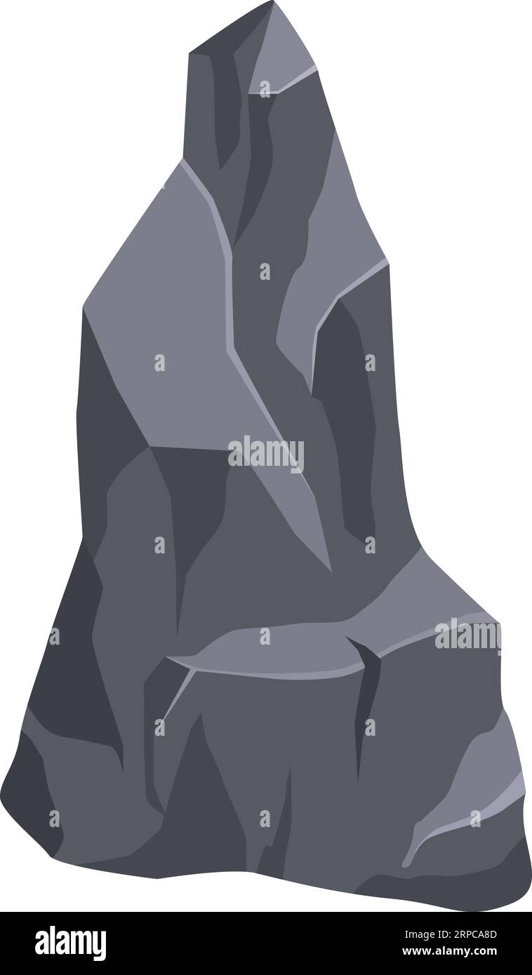 Granite rock. Cartoon stone form. Nature element Stock Vector Image ...