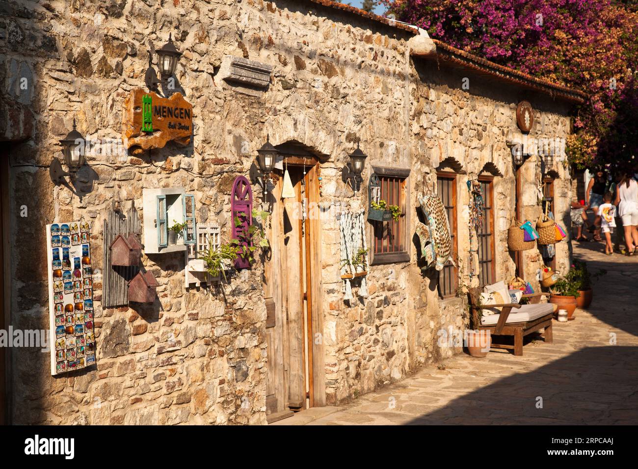 Solid and nostalgic stone houses typical of the Old Datca region ...