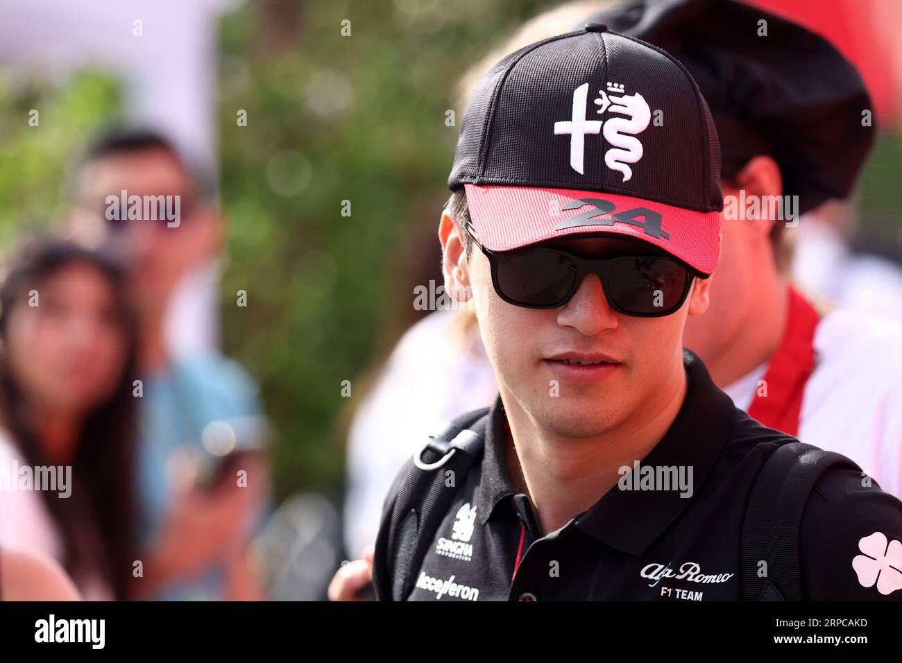 Monza, Italy. 03rd Sep, 2023. Guanyu Zhou of Alfa Romeo F1 Team in the ...
