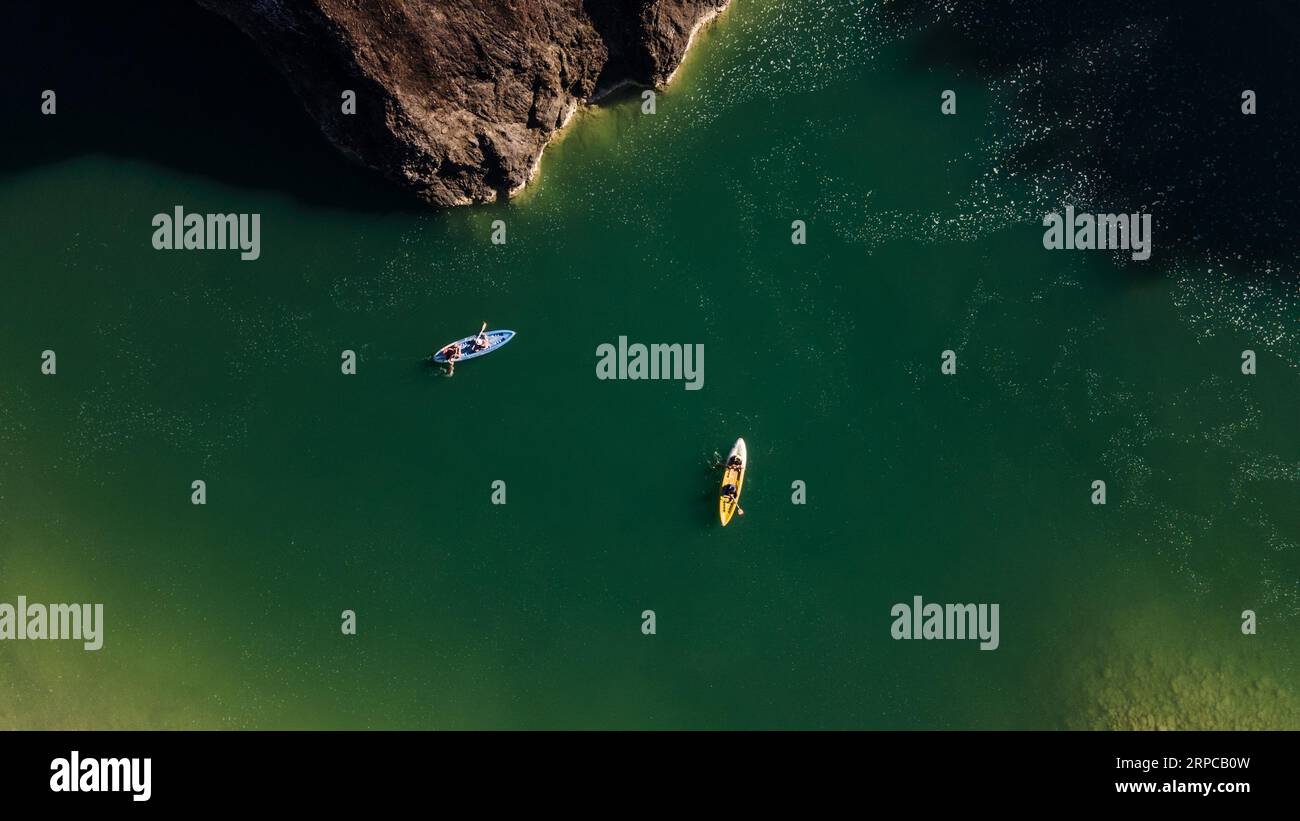 aerial views, cliffs, rivers and canoeing, located on the Oyo river ...