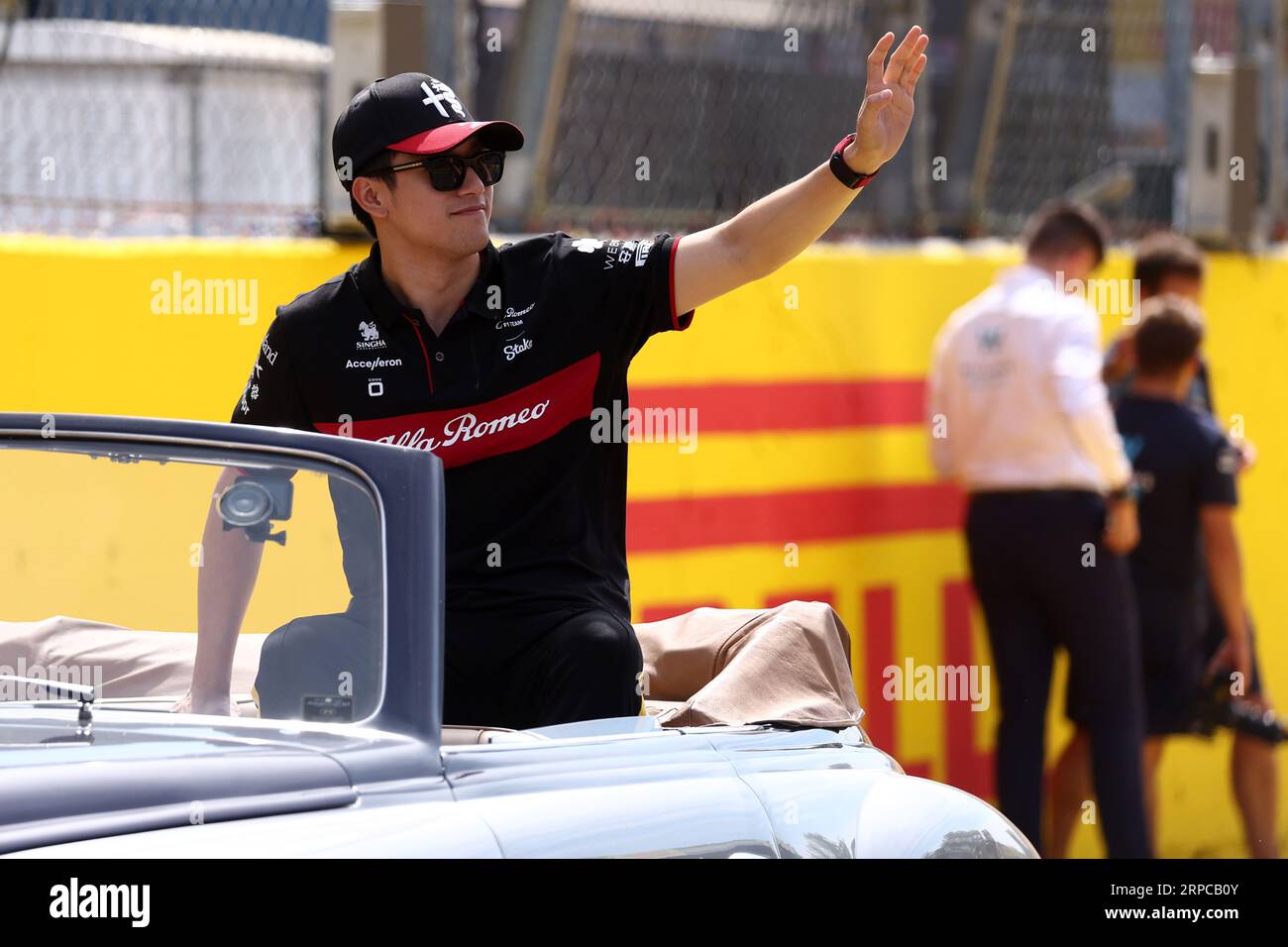 Monza, Italy. 03rd Sep, 2023. Guanyu Zhou of Alfa Romeo F1 Team during ...