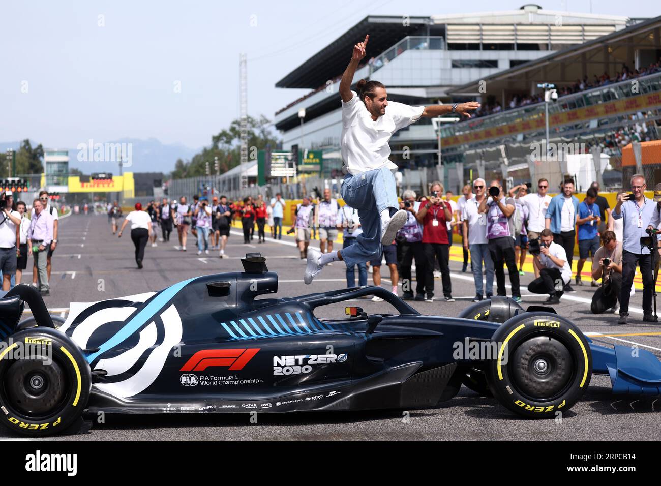 Monza, Italy. 03rd Sep, 2023. The high jump world champion Gianmarco ...