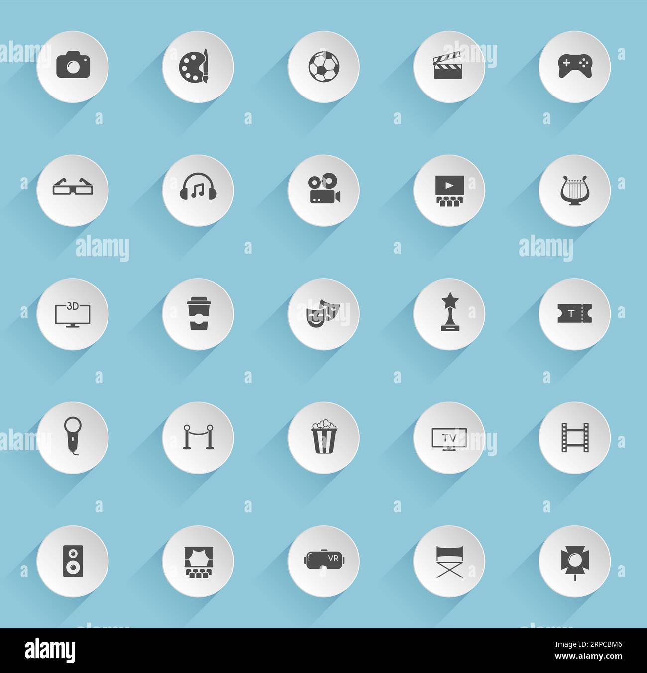 entertainment vector icons Stock Vector Image & Art - Alamy