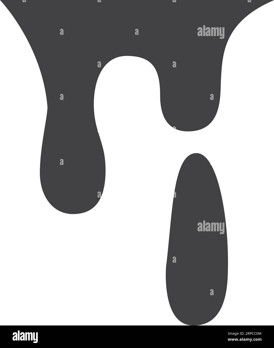 Dripping black element. Ink drop icon. Liquid flow Stock Vector Image ...