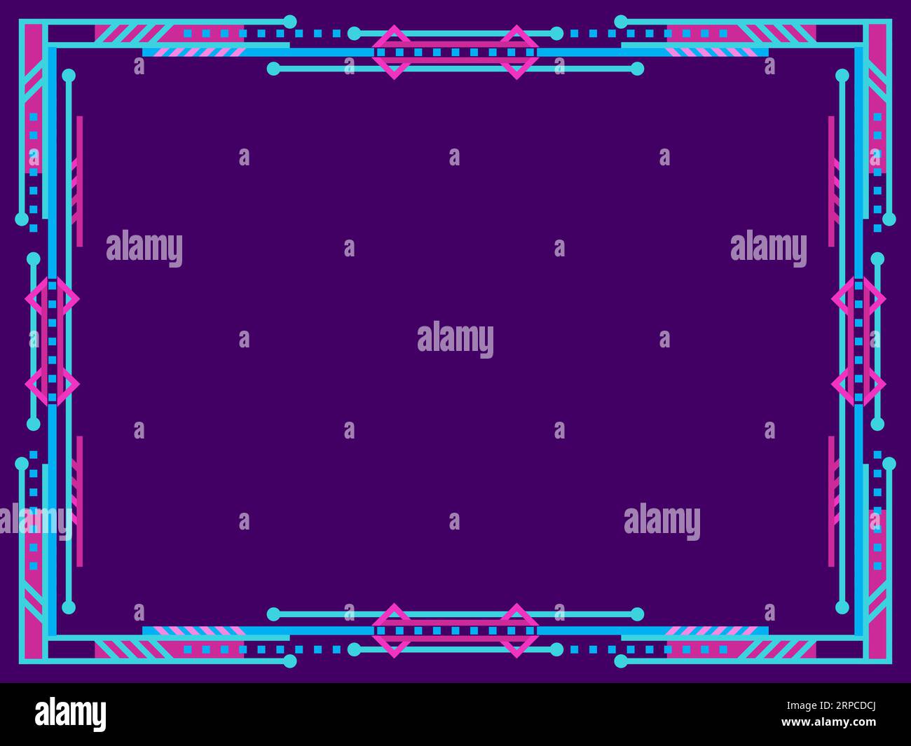 Cyberpunk frame. Linear border in futuristic cyberpunk and virtual ... Cyberpunk frame. Linear border in futuristic cyberpunk and virtual ...