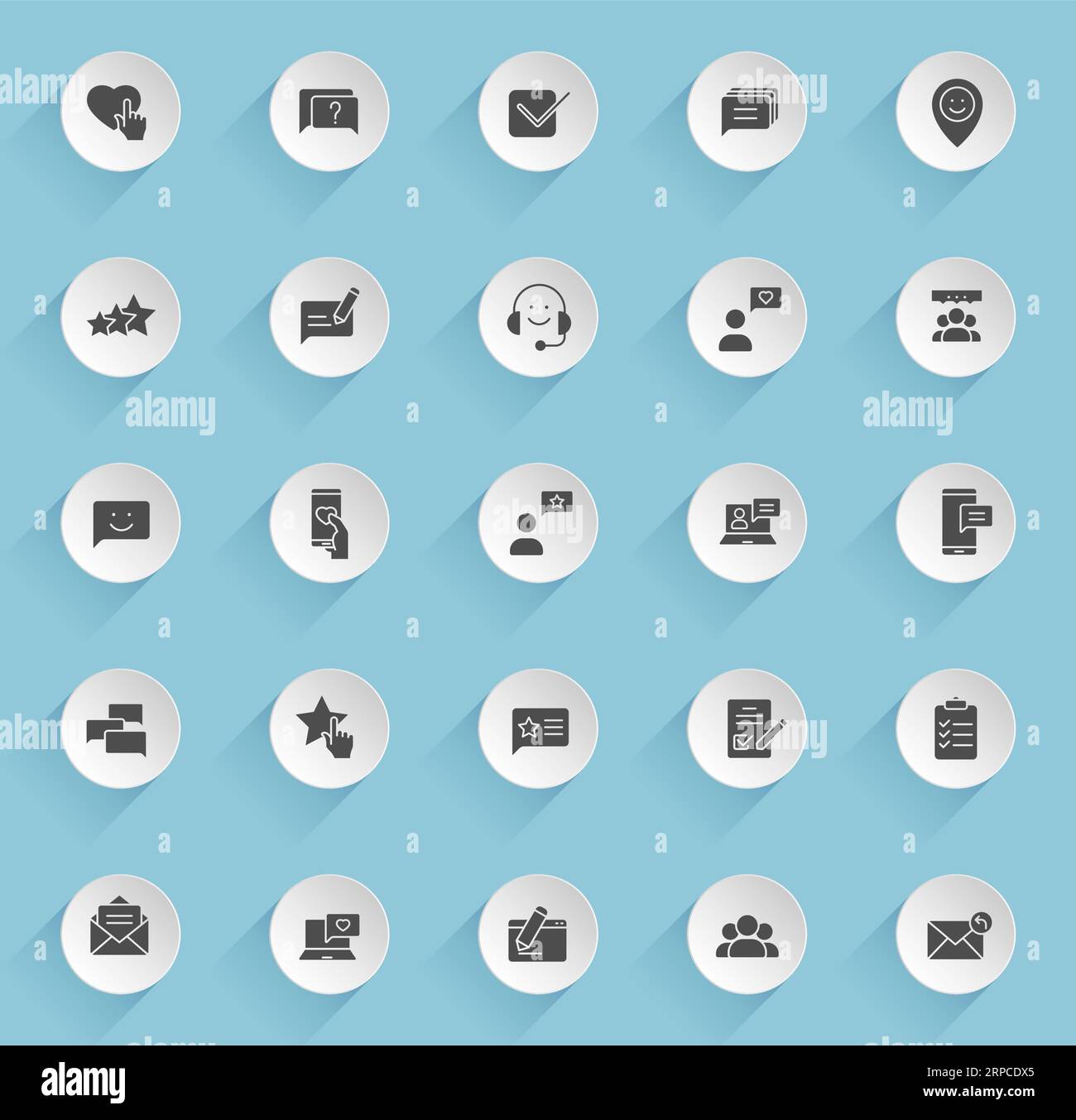 Feedback sign on white Stock Vector Images - Alamy