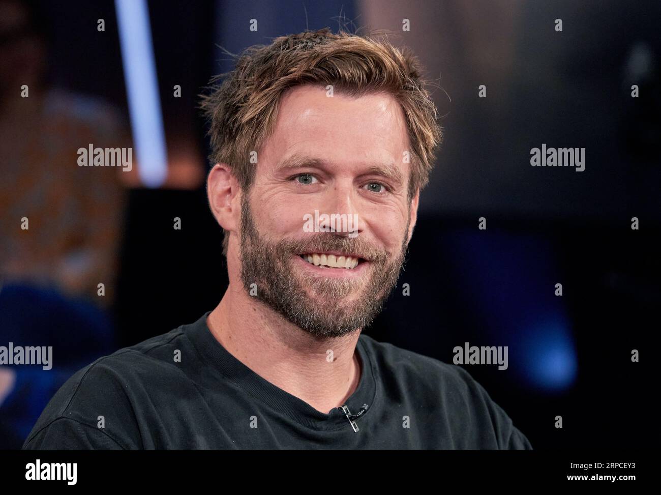 Hamburg, Germany. 01st Sep, 2023. Ken Duken, actor, sits on stage ...