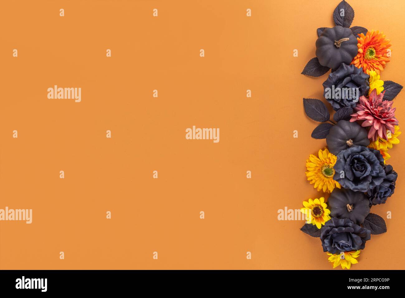 Dia de los muertos Feast flat lay, Mexican Day of the Dead holiday ...