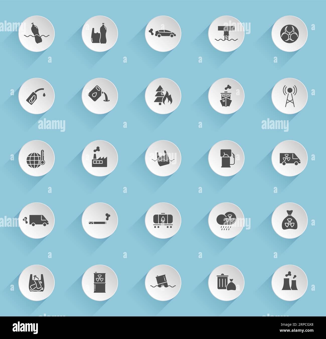 pollution vector icons Stock Vector Image & Art - Alamy