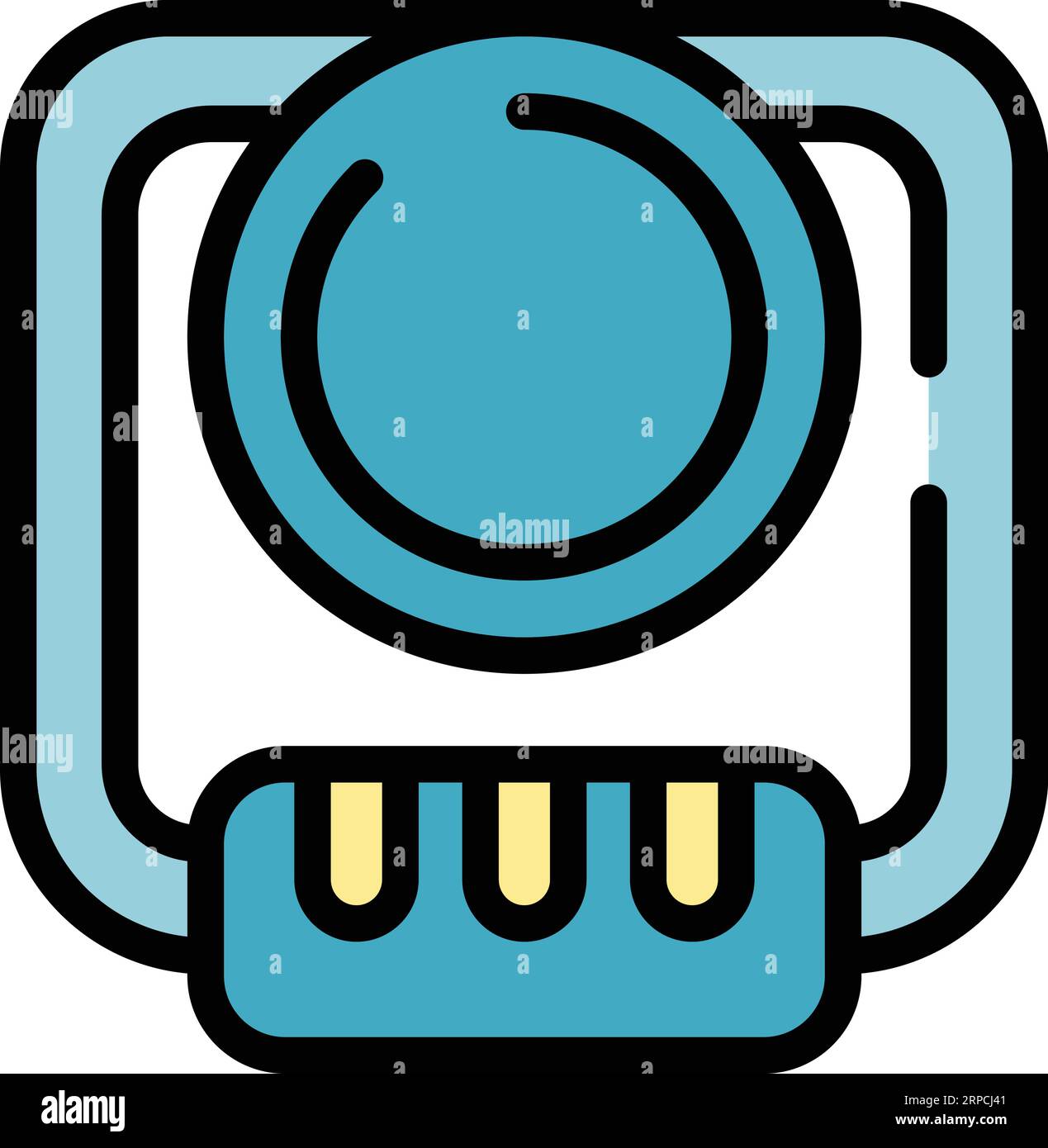 Bike protection icon outline vector. Secure transport. Safety cycle ...