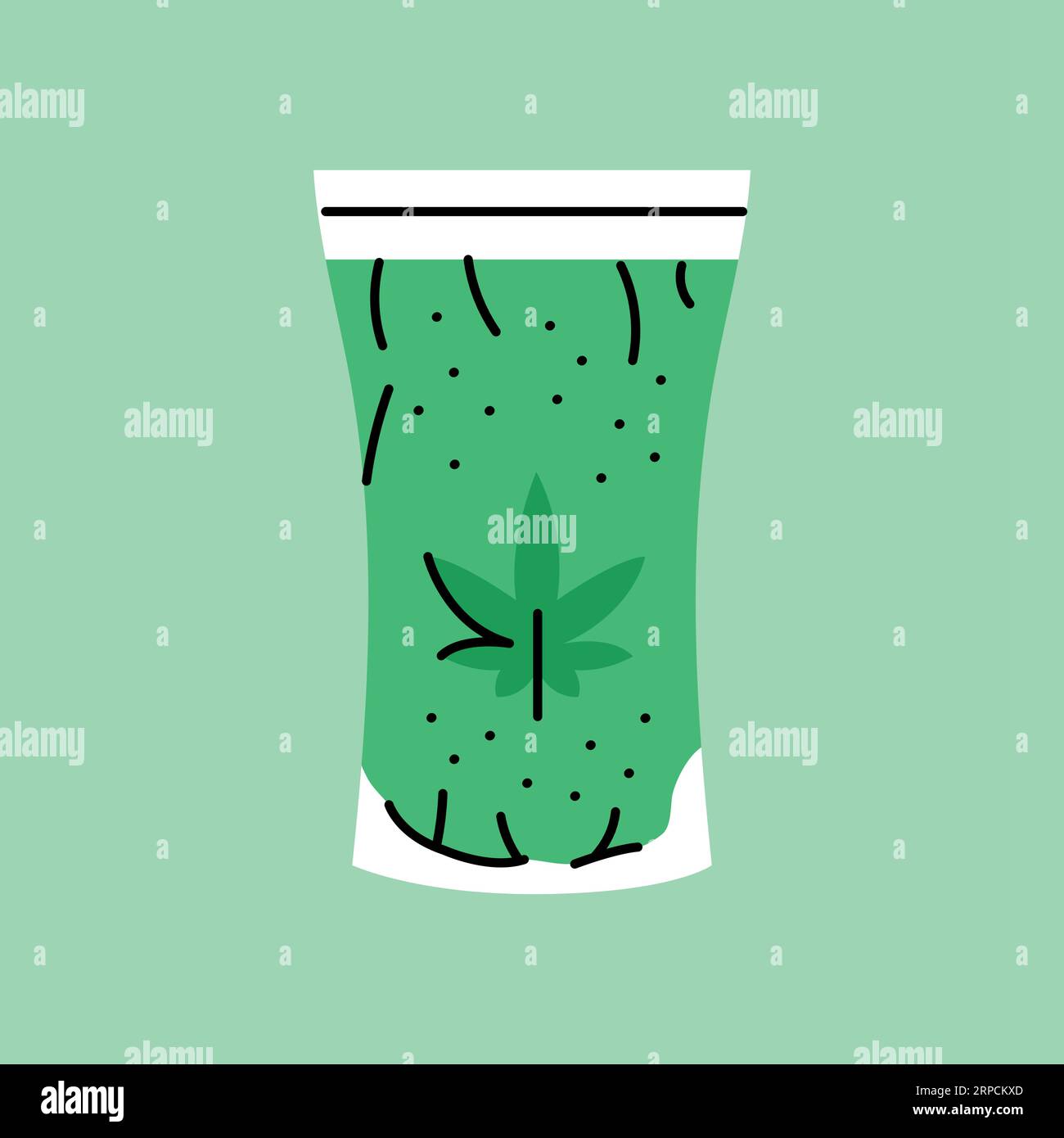 Marijuana product color line icon. Cannabis product sign. Narcotic ...