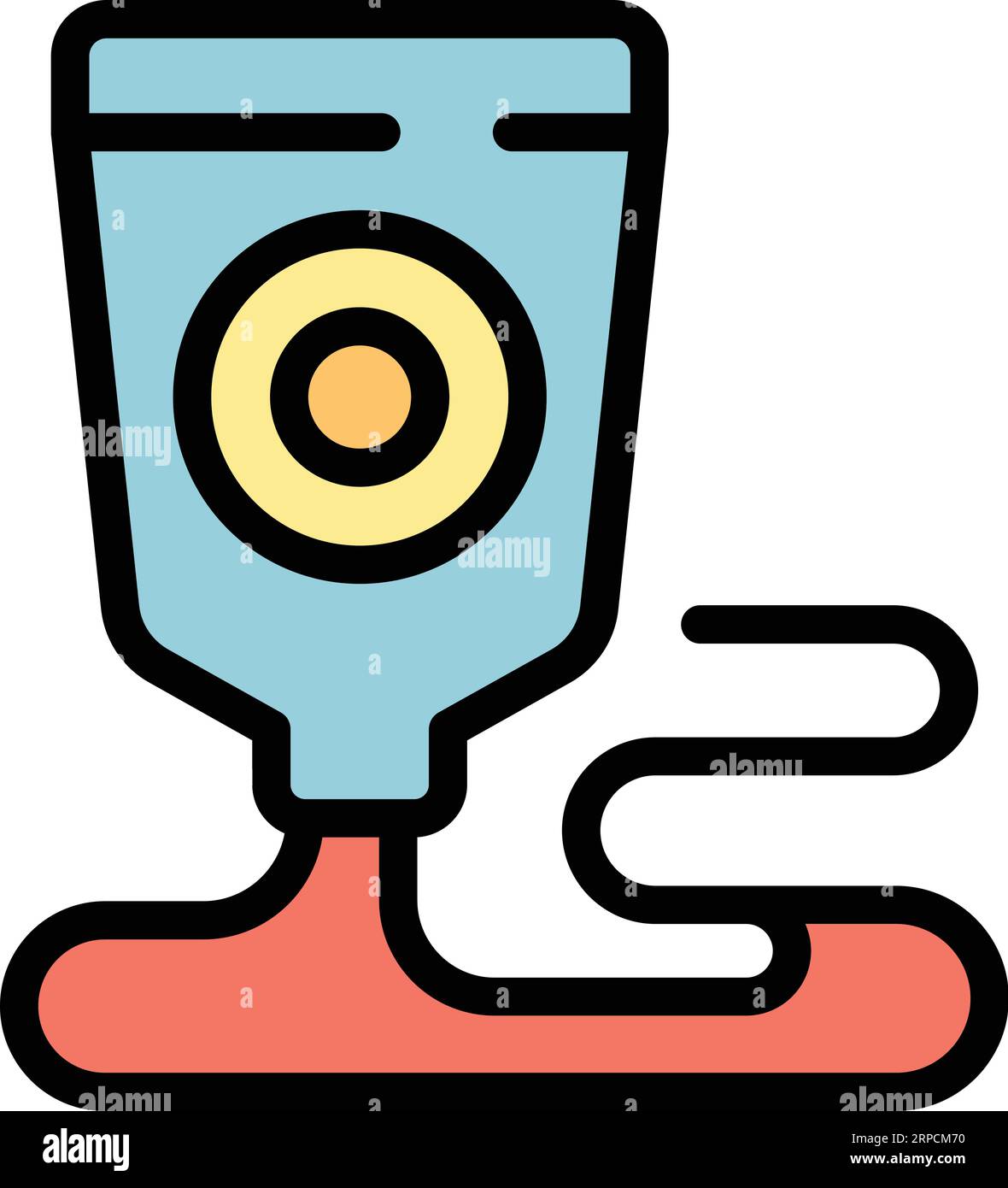 Paint tube icon outline vector. Art studio. Brush craft color flat ...
