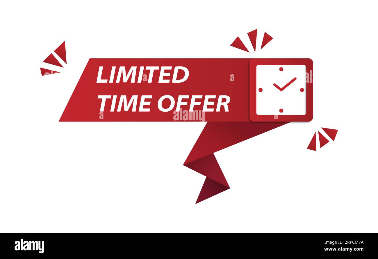 Limited time offer countdown watch banner Stock Vector Image & Art - Alamy