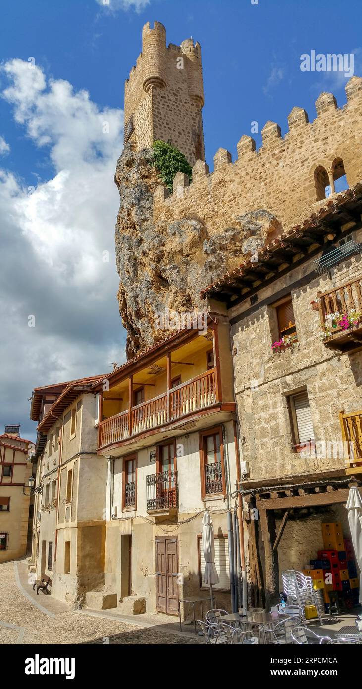 Castle of the city of Frias Burgos, Spain considered one of the most ...