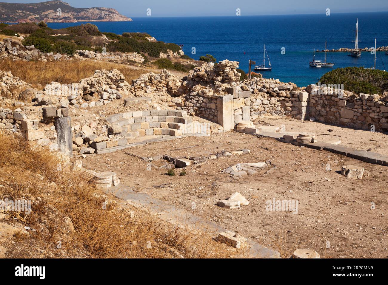 The ruins of Knidos, one of the oldest ancient cities in Anatolia, can now be visited as an open ...