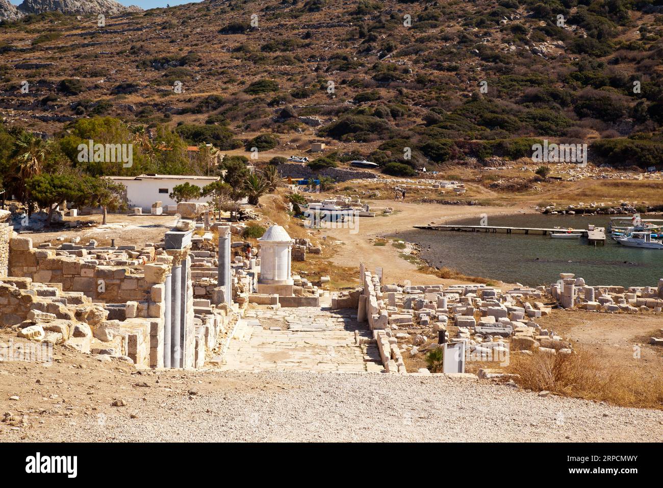 The ruins of Knidos, one of the oldest ancient cities in Anatolia, can now be visited as an open ...
