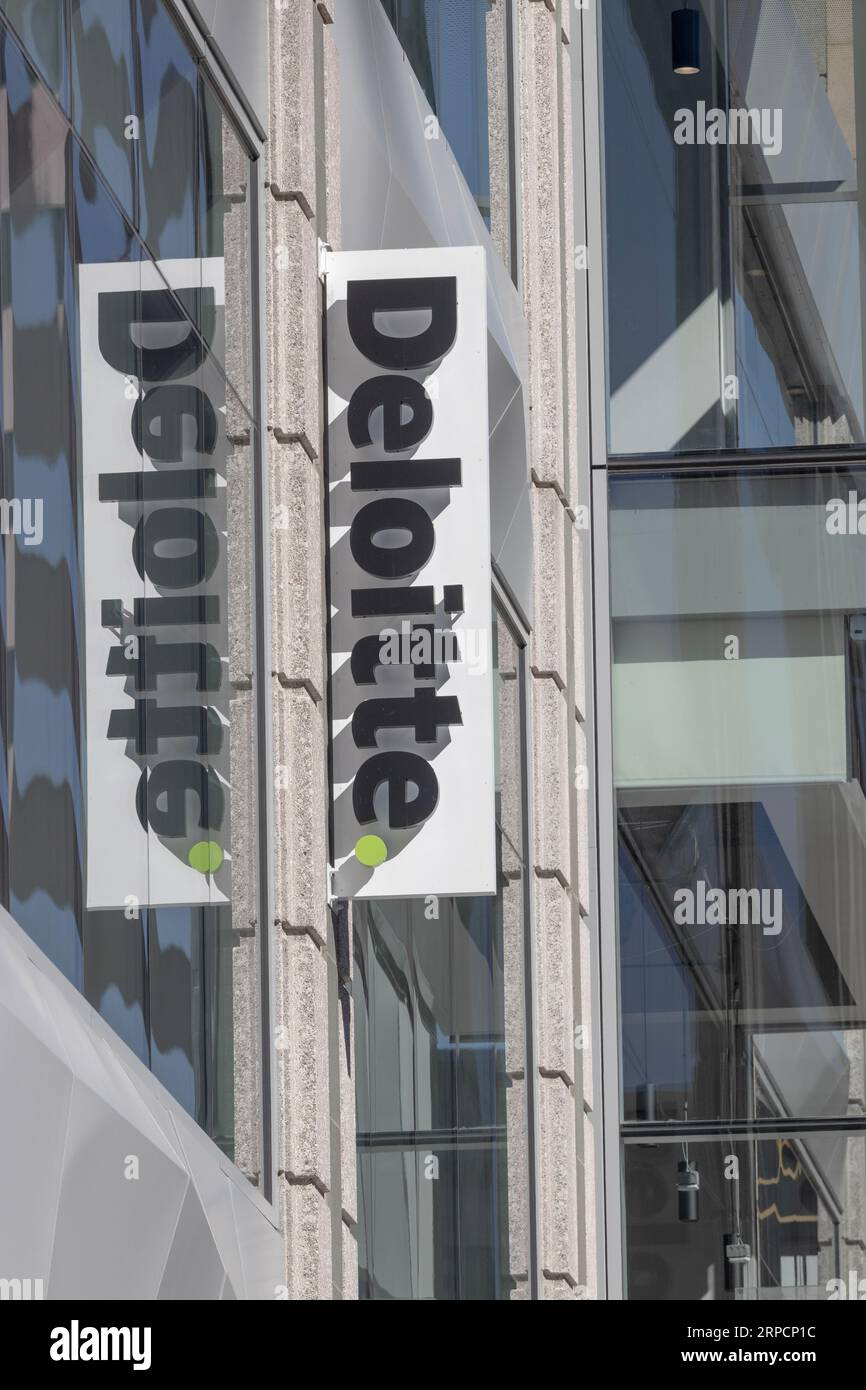 Deloitte is a accounting and audit firm hi-res stock photography and ...