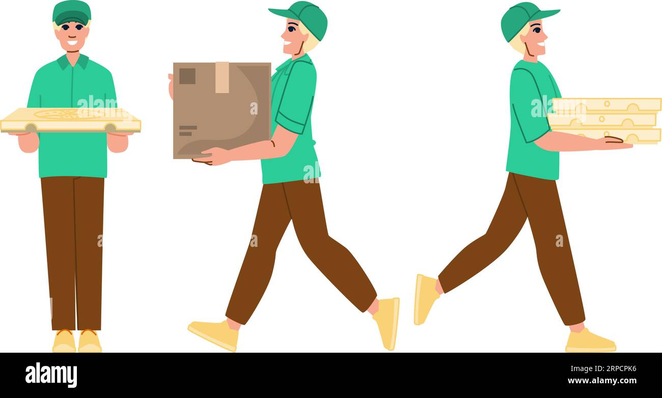 cardboard courier box delivery vector Stock Vector Image & Art - Alamy
