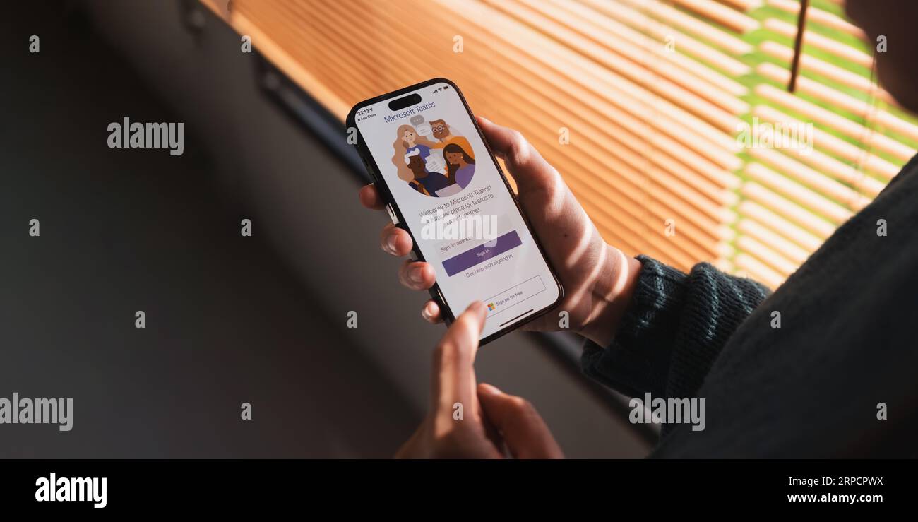 CHIANG MAI, THAILAND - SEPT 04, 2023 : A working from home employee is ...