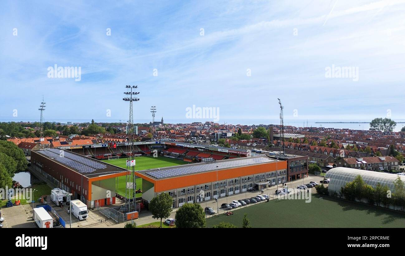 VOLENDAM, NETHERLANDS - SEPTEMBER 3: stadium overview outside Kras ...