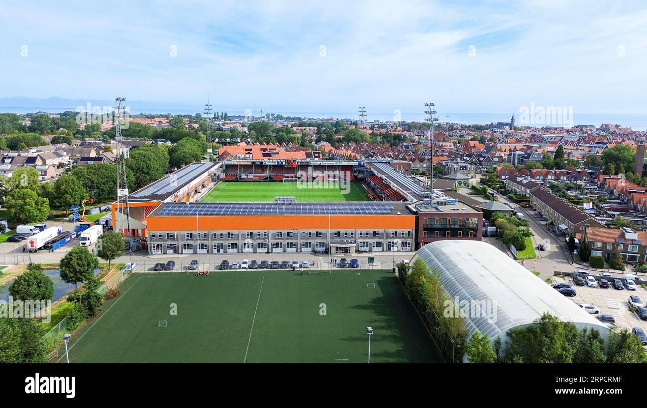 VOLENDAM, NETHERLANDS - SEPTEMBER 3: stadium overview outside Kras ...