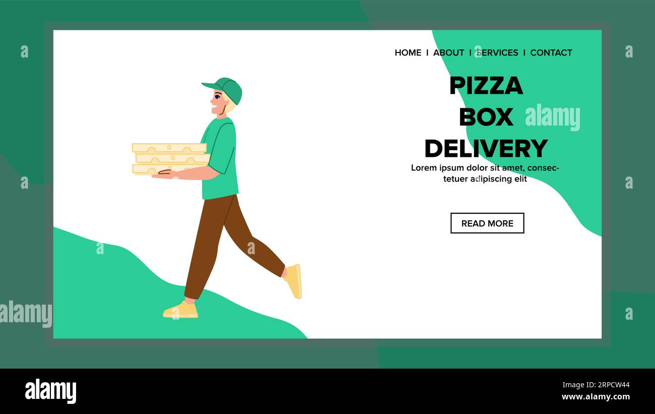 Pizza carton box takeaway Stock Vector Images - Alamy