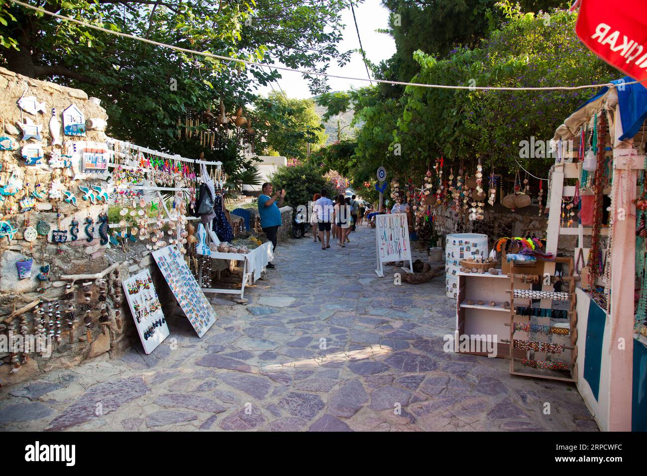Old Datca streets with its unique architecture and people making ...