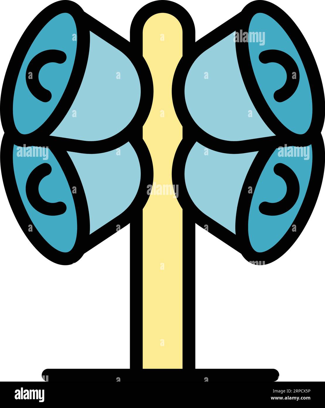 Air alert icon outline vector. Alarm raid. War sign color flat Stock ...