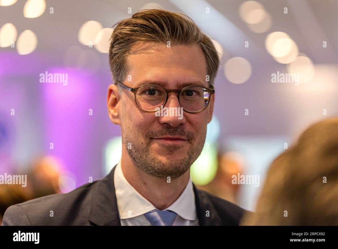 04 September 2023, Brandenburg, Schwarzheide: Sebastian Jureczek, CEO ...