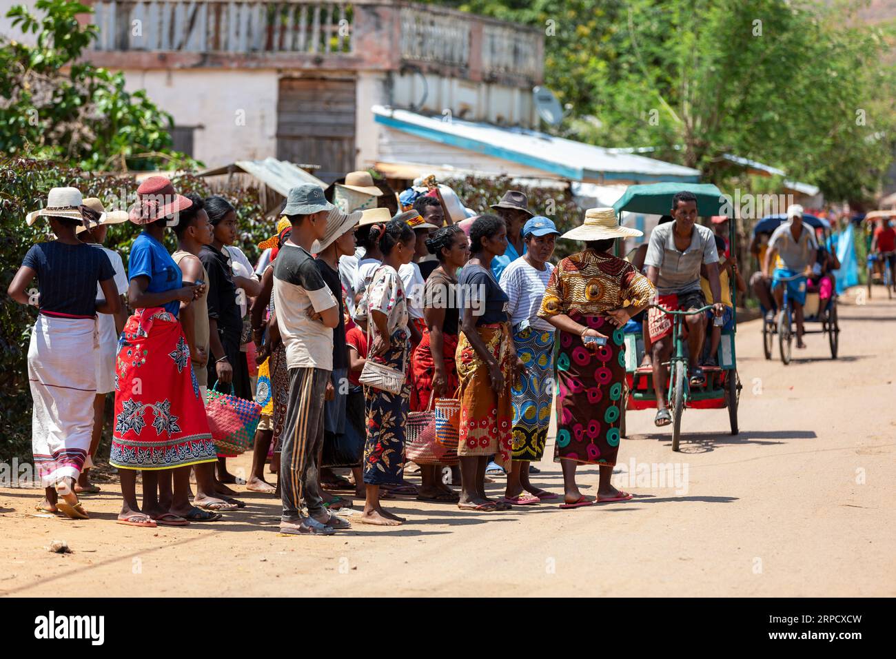 Miandrivazo, Madagascar - November 2nd, 2022: A group of Malagasy ...