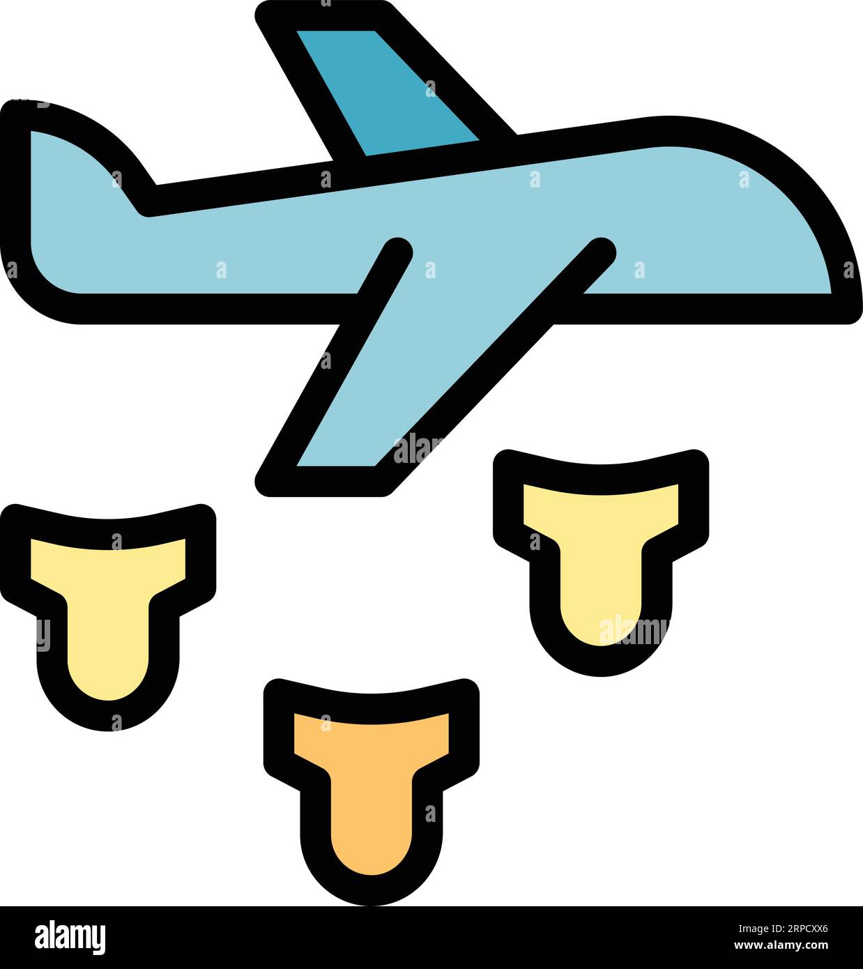 Air alert icon outline vector. Raid alarm. Marketing siren color flat ...