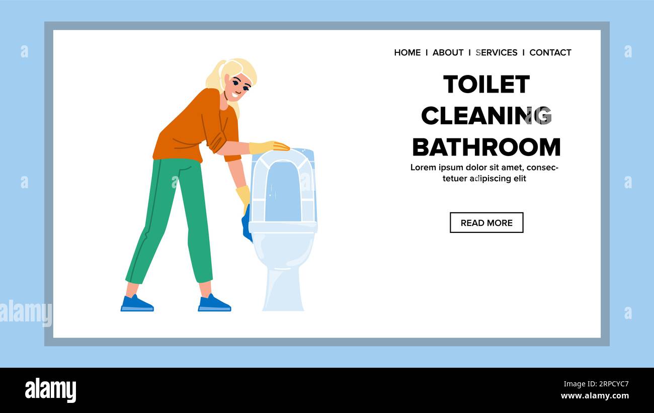 clean toilet cleaning bathroom vector Stock Vector Image & Art - Alamy