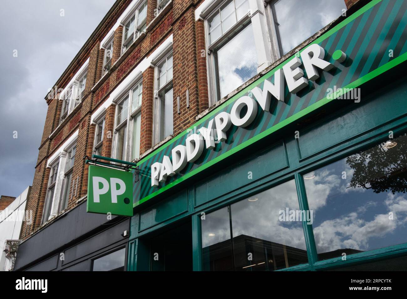 Paddy Power bookmakers and betting shop signage in Crystal Palace on ...